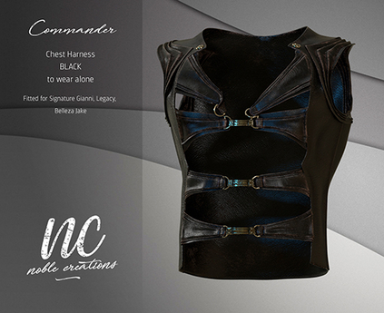Second Life Marketplace - [NC] - Commander Harness (Black)